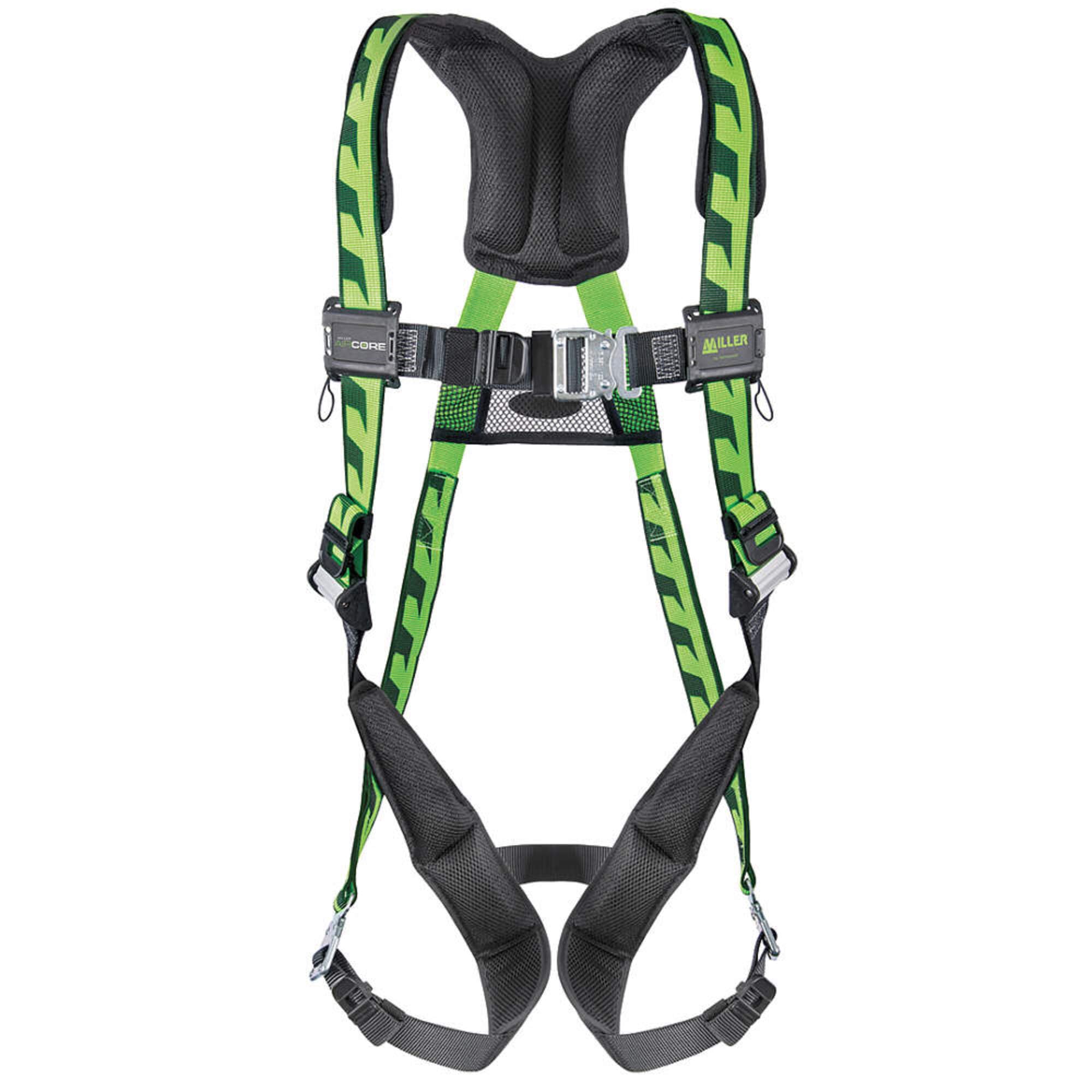 Honeywell AC-QC/UGN Miller by Universal DuraFlex AirCore Full Body Style Harness With Back D-Ring, Quick Connect Leg And Chest Strap Buckle And Sub-Pelvic Strap, 73.3252 fl. oz., 5.6" x 15.6" x 9"