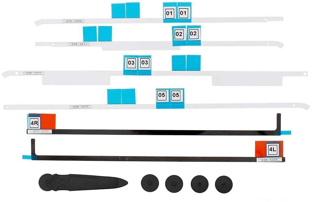 CCYO Replacement LED LCD Panel Adhesive Tape Strips Sticker + Opening Wheel Tools Kit for iMac A1418 21.5" MD093LL/A MD094LL ME699LL 2012 2013 2015 2017