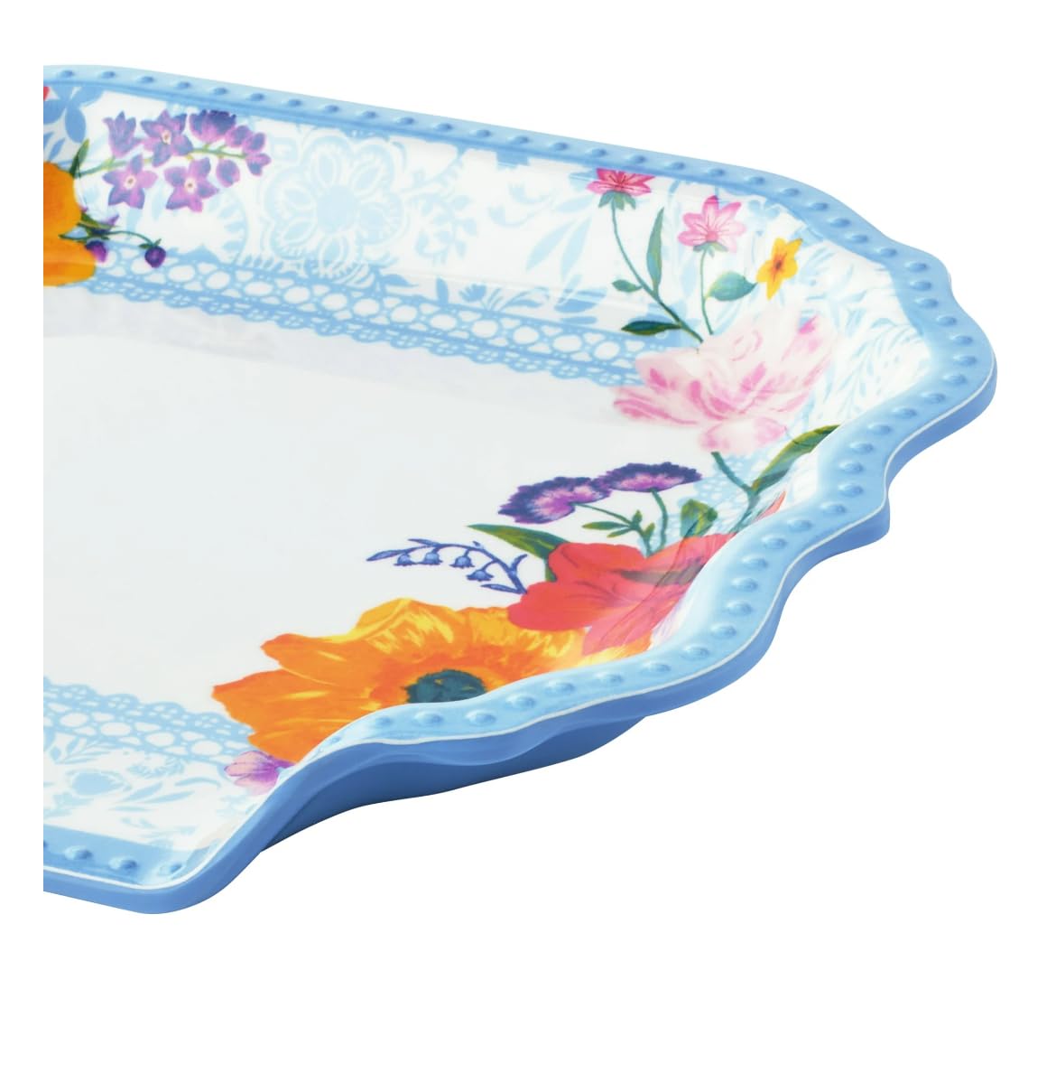Generic Pioneer Woman Brilliant Blooms Melamine Spoon Rest, Floral