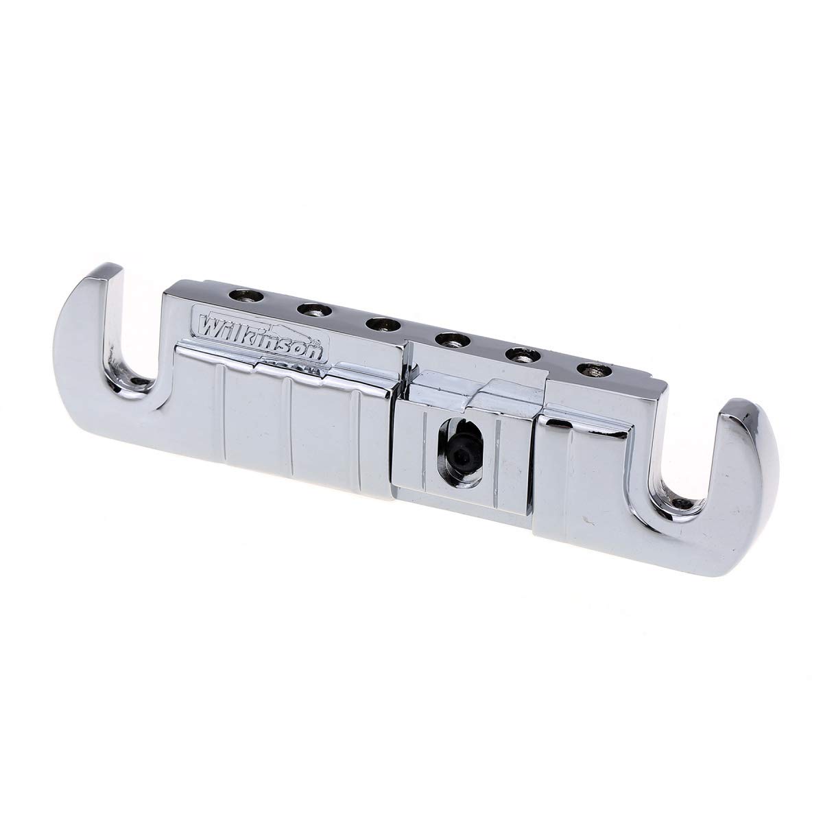 Wilkinson GTB Adjustable Intonated Wraparound Bridge Tailpiece for Les Paul Style Electric Guitar, Chrome