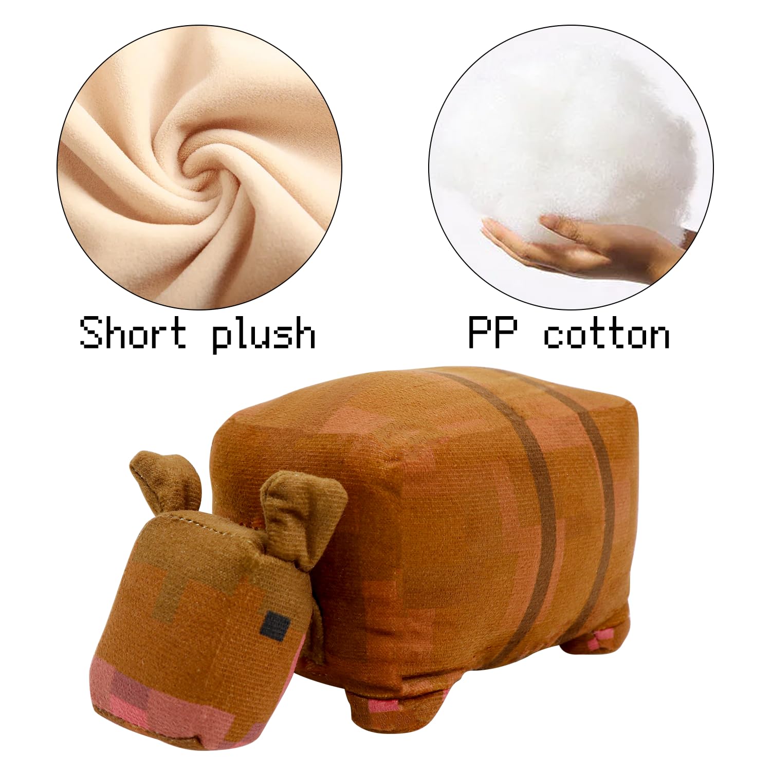 Generic Plush Armadillo Plush Stuffed Toy Soft Throw Pillow Decorations for Video Game Fans, Kids Birthday Party Favor Preferred Gift for Holidays