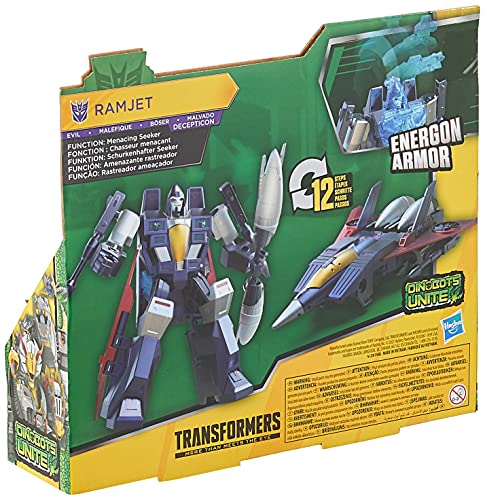 Transformers Bumblebee Cyberverse Adventures Dinobots Unite Ultra Class Ramjet Action Figure - Energon Armor, Ages 6 and Up, 6.75-inch