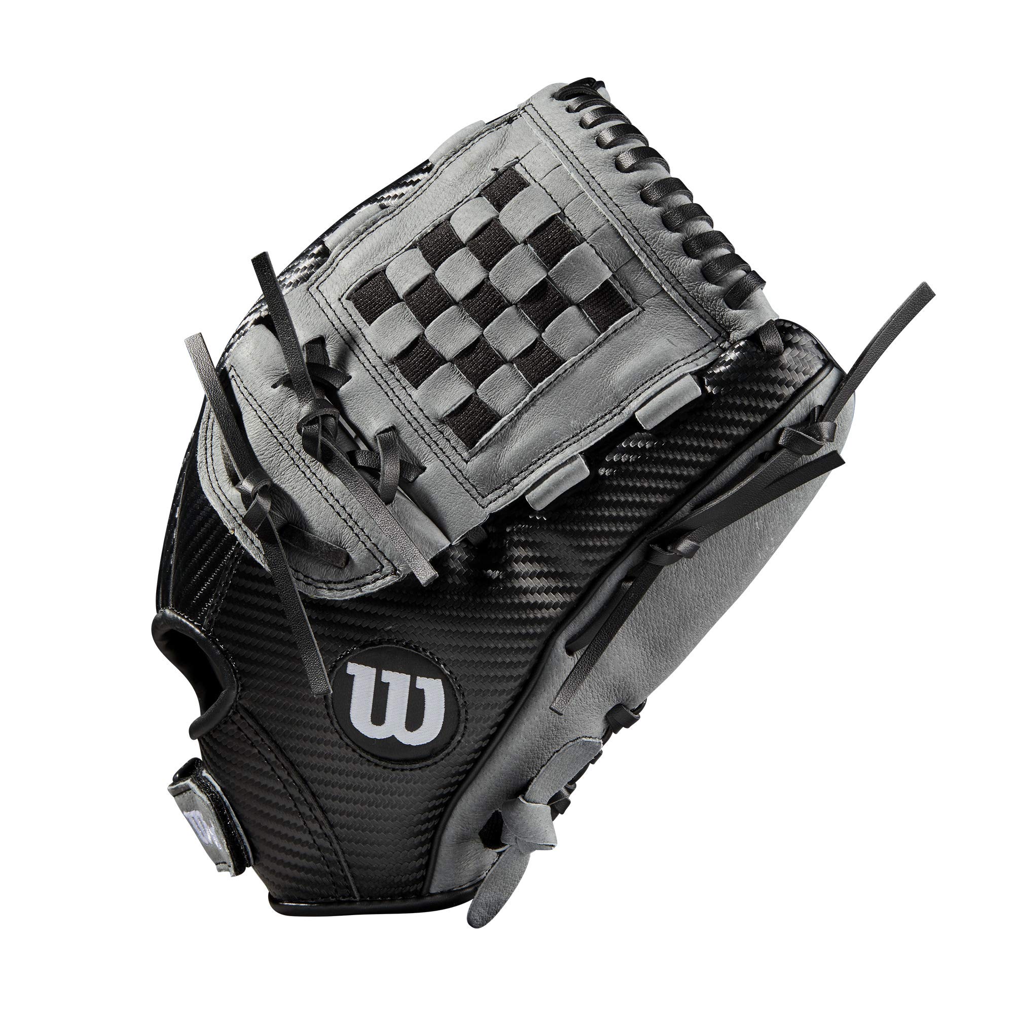 Wilson 2021 A360 12" Outfield Baseball Glove - Black/Grey, Left Hand Throw