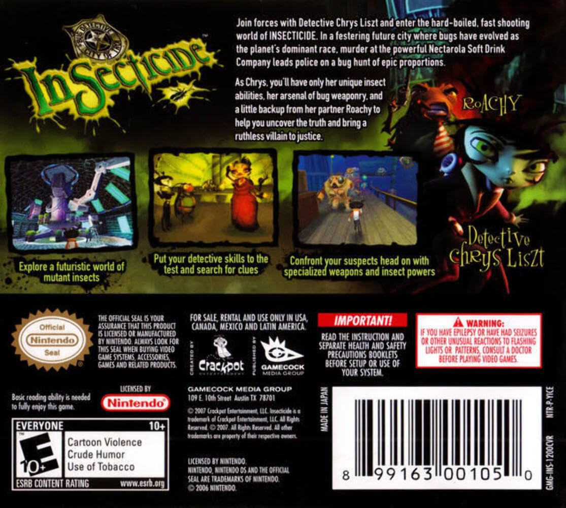 Insecticide - Nintendo DS