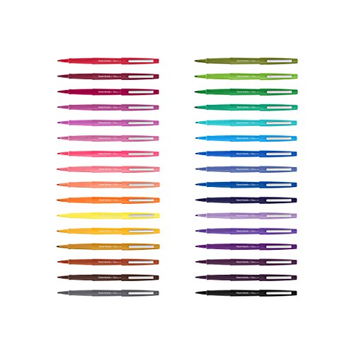 Paper Mate Flair Felt Tip Pens | Medium Point (0.7mm) | Green | 12 Count