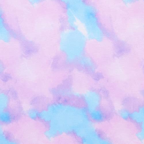 BTween Girls 3 Piece Long Sleeve Crew Neck Pullovers, Fleece Sweatshirt for Youth Kids, Unicorn Tie Dye & Butterflies, Size 12 Pink