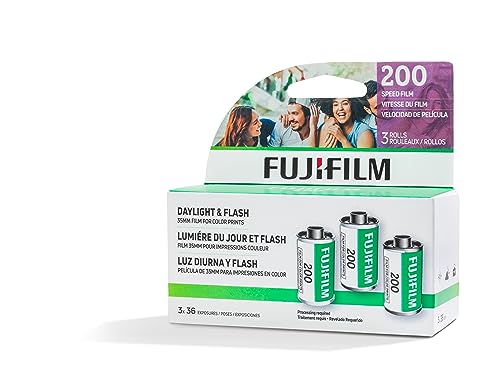 Fujifilm fujicolor 200 Color Negative Film, 35mm, 36 Exposures (3-Pack)