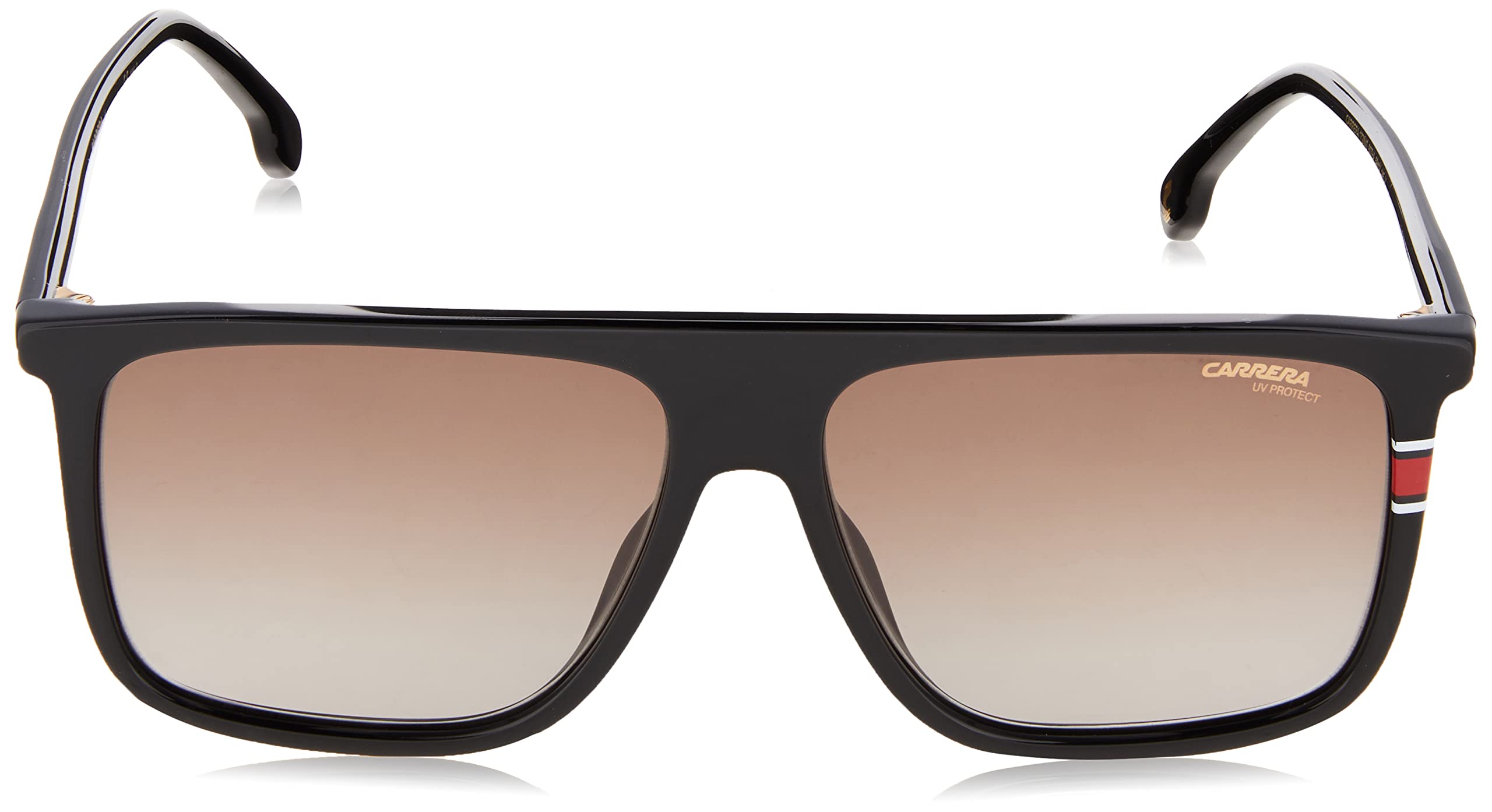 Carrera Men's Male Sunglass Style 172/N/S Rectangular, Black/Brown Gradient, 58mm, 14mm