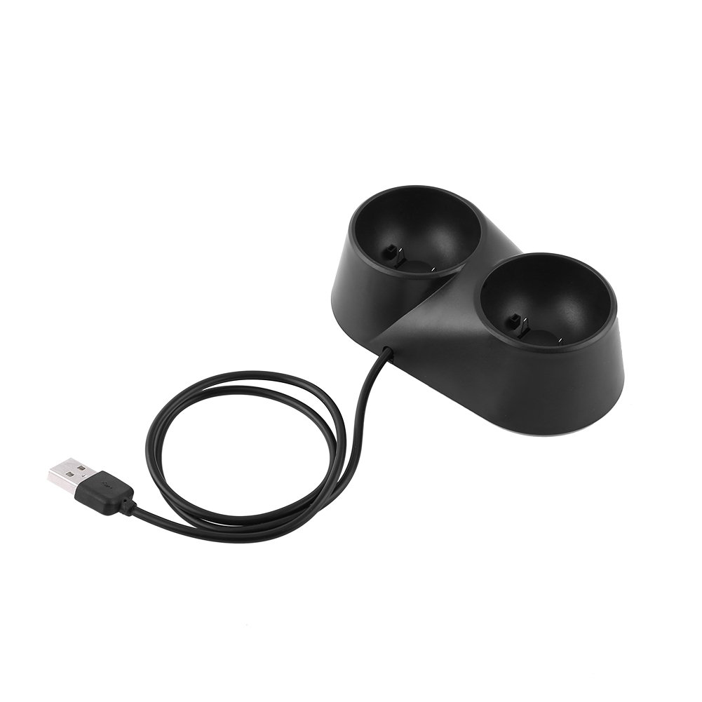 PS4 Controller Charger,Dual Charger Dock Charging Station Stand for PS4 VR Remote Controllers,Controller Charger for PS4 VR for Two PS4 VR Controller Simultaneously
