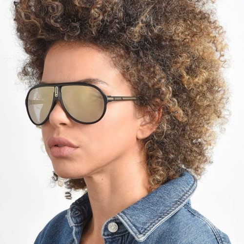 Carrera Unisex Sunglass Style Endurance65/N Pilot, Matte Black/Grey Gold Mirrored, 63mm, 10mm