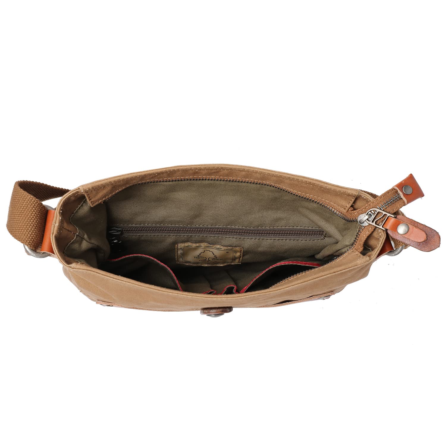 TSD Brand Super Horse Canvas Crossbody Bag