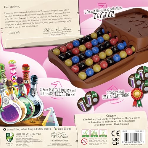 Horrible Games | Potion Explosion (3rd Edition) | Strategy Board Game | Now with a Plastic Marble Dispenser | 2 to 4 Players | 30+ Minutes | Ages 14+