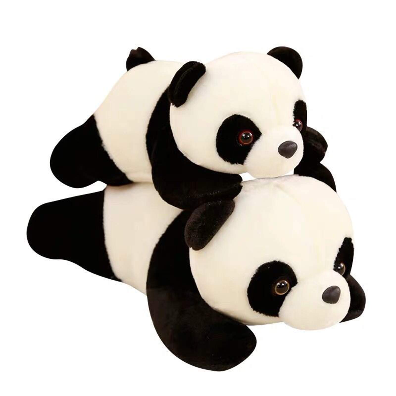 WjcnPac-Man 19.7''Panda Stuffed Plush Toy,Cute Panda Plush Pillow,Plush Pillow Toy Gifts for Kids Bedding Sleeping Boys Girls Birthday Easter Christmas Bedtime Gift