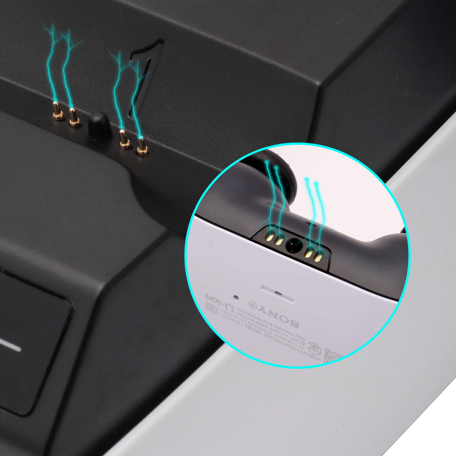 PS5 Controller Charger, Fast Charging Station for PlayStation 5 Dual Sense Controllers