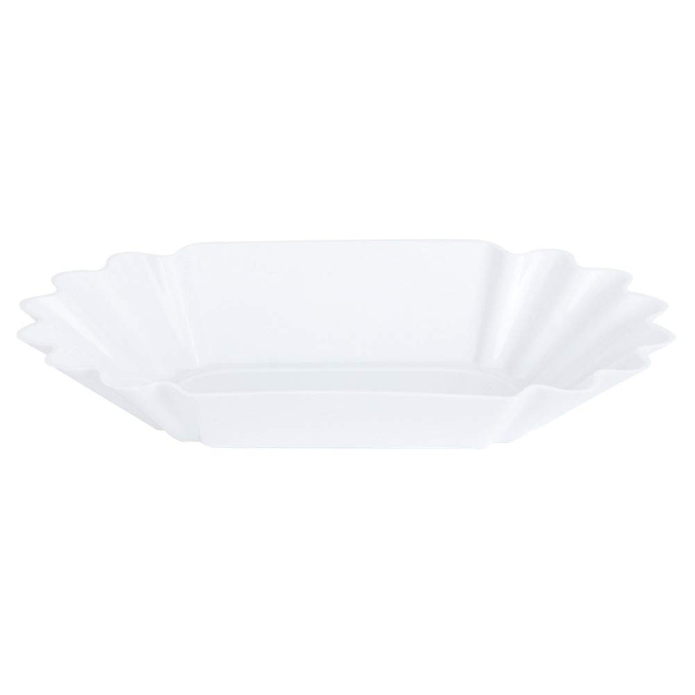 Coffee Bean Tray, Food Coffee Bean Display Dish Sample Tray Storage Container Kitchen Accessory(White)