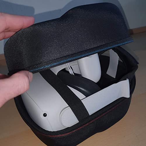 Carry Case for Oculus Quest / Oculus Quest 2 Gaming Headset and Controllers Accessories Protective | Knuckle Straps with Wrist Straps & Thumbstick Covers for Oculus Quest 2 VR