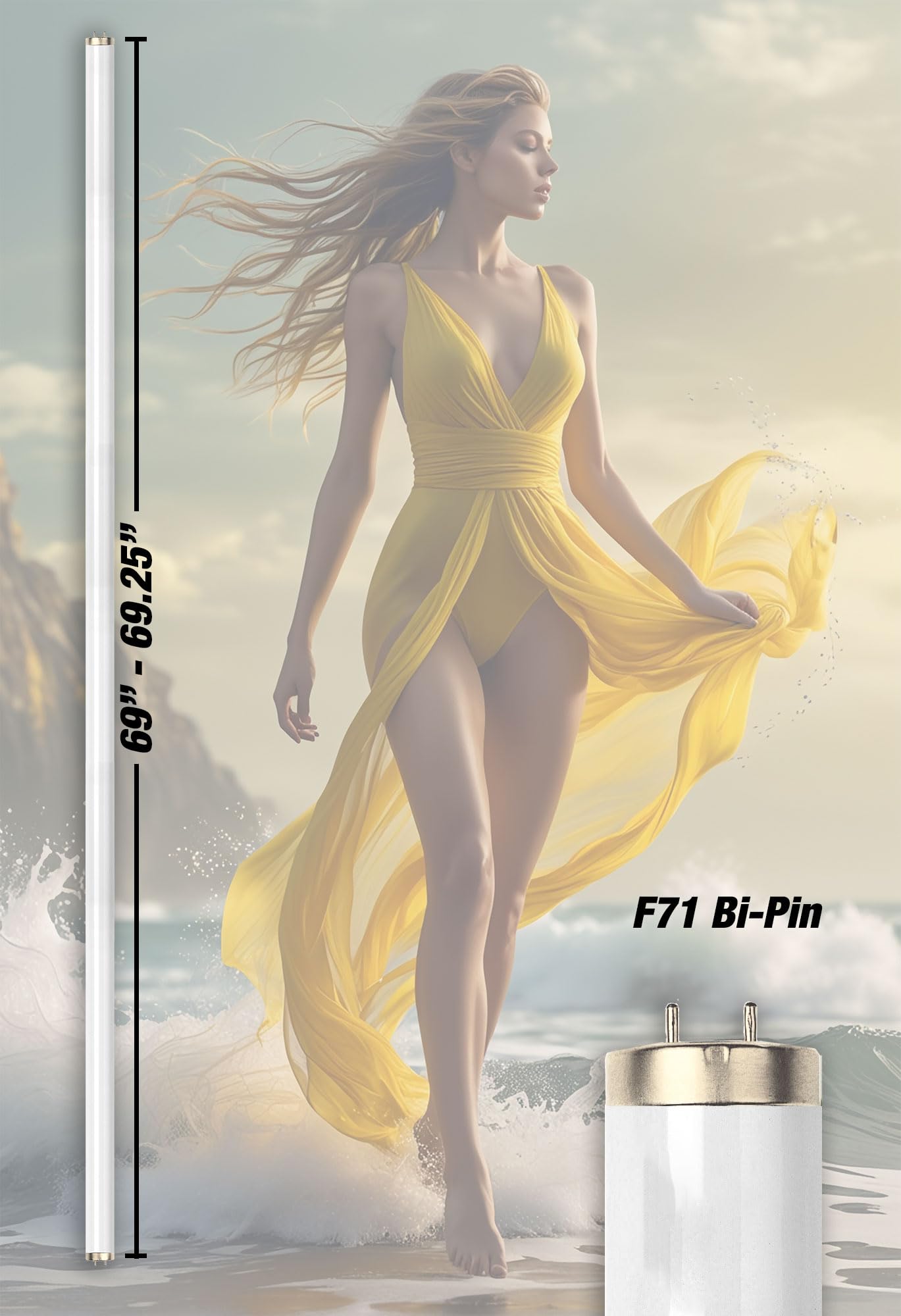 Brilliance Bronzer F71 100W-120W 5.0% Bi-pin Tanning Lamp (16)