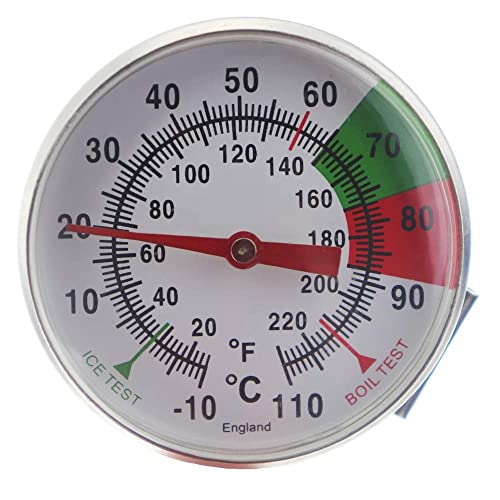 Efengcook Oven Safe Analog Meat Poultry Cooking Thermometer with 3 Inch Waterproof dial for Quick Reference, Easy to Read Roasting Temperature Guide, Silicon Cover for Prevent Burn,