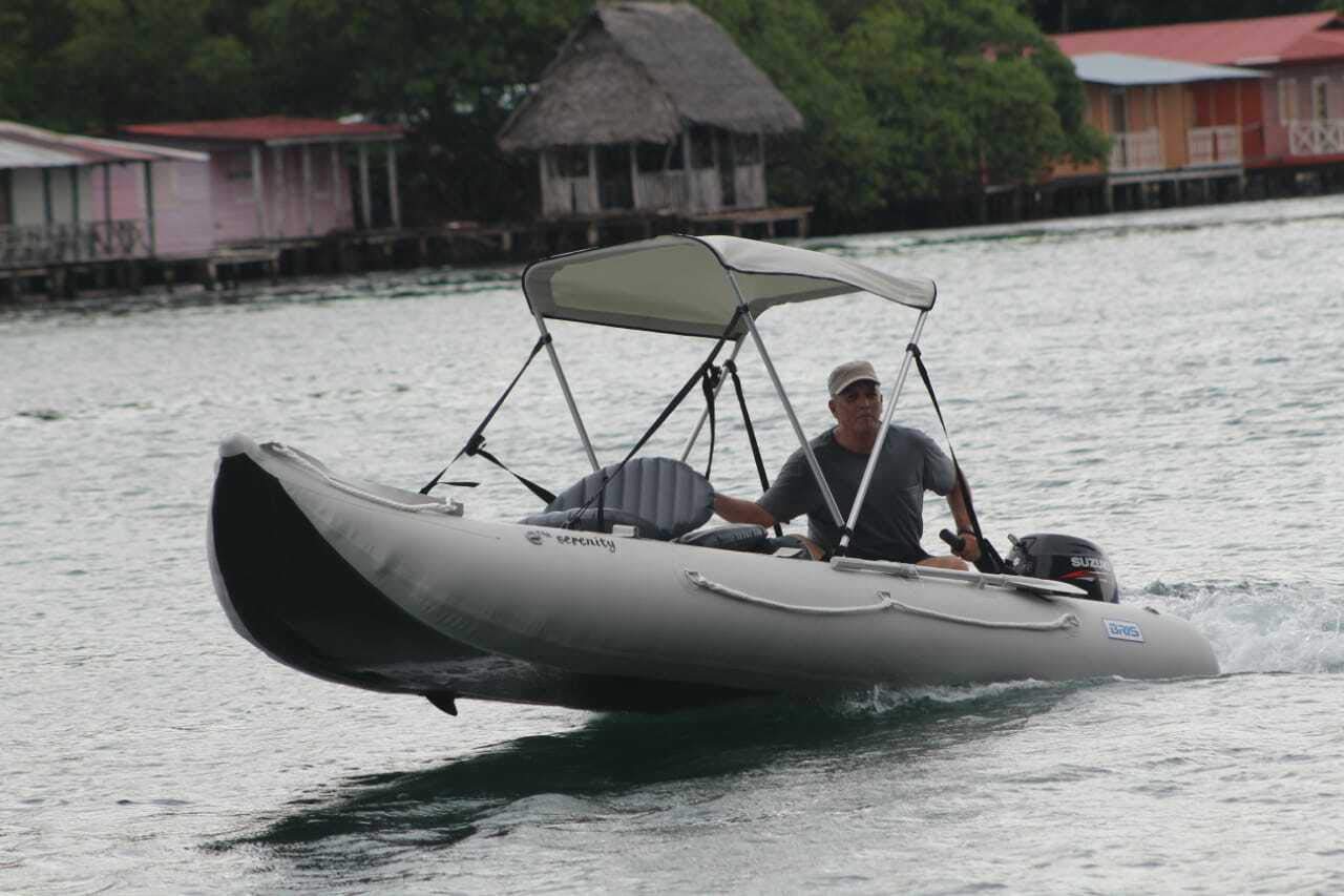 BRIS 15.4Ft Inflatable Kayak Fishing Tender 4 Person Kayaks Canoe Dinghy