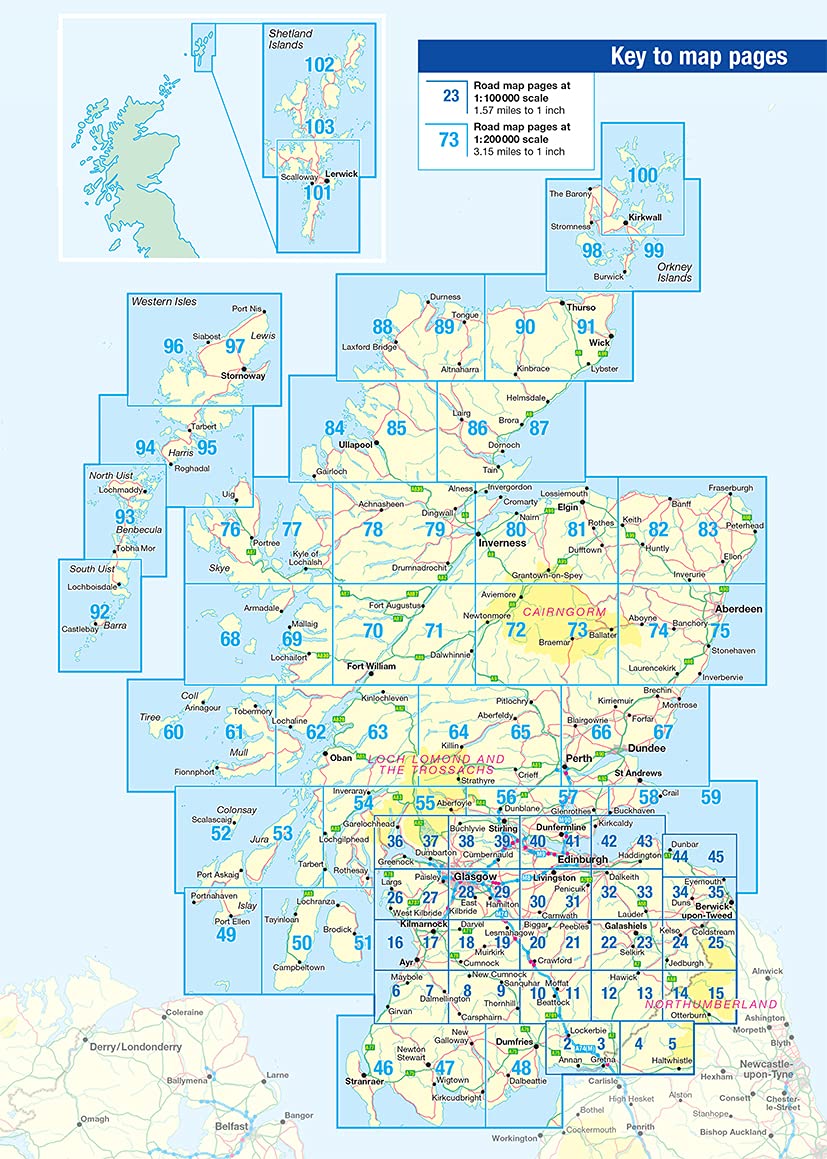 Philip's Navigator Scotland (Philip's Road Atlases)