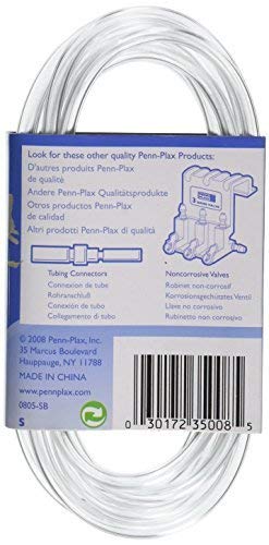 PENN-PLAX Standard Airline Tubing for Aquariums – Clear and Flexible – Resists Kinking – Safe for Freshwater and Saltwater Fish Tanks – 8 Feet