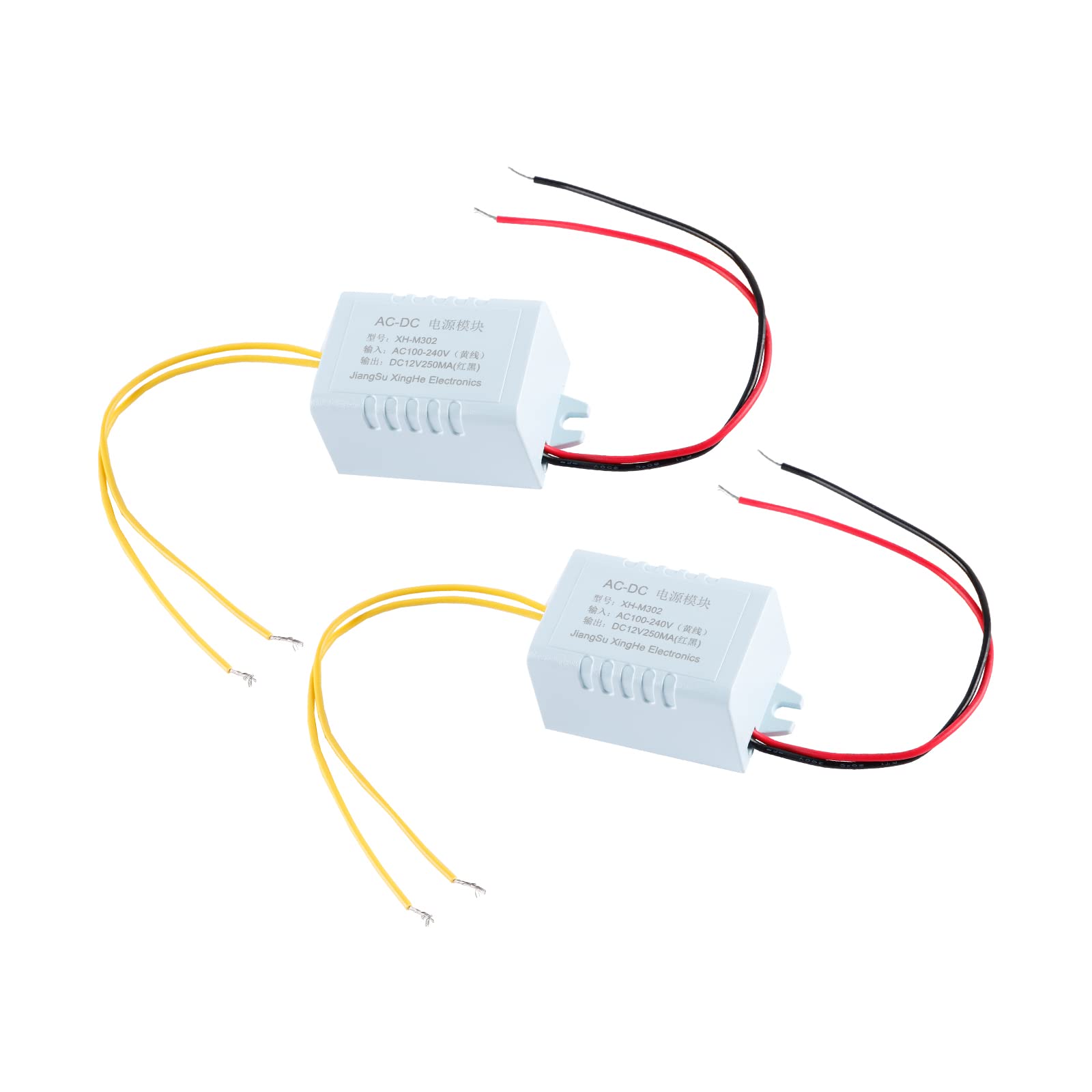 EC Buying AC DC Power Adapter, AC- DC Power Module 12V 250mA Switching Power Module Input AC 110-240V Output DC 12V 3W, Used in Consumer Electronics, Instrumentation, and Smart Home, Etc. (2PCS)