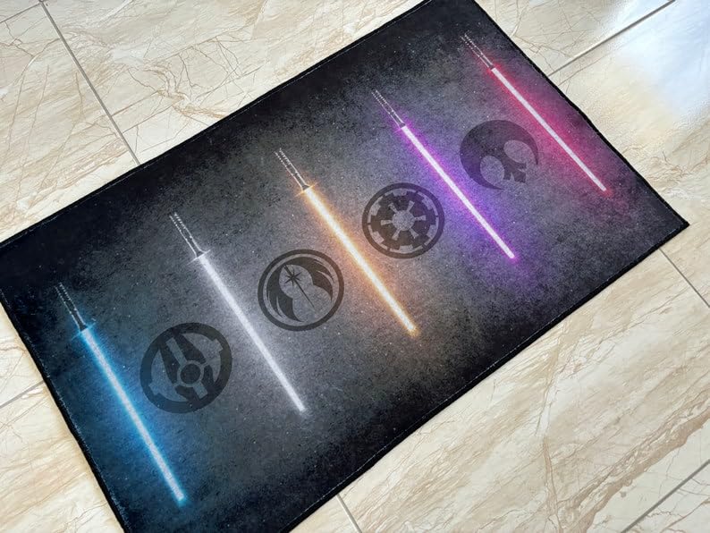 Generic Starwars Rug, Starwars Emblem Rug, Boys Room Rug NL396.3 (47βx70β)=120x180cm = 3.9 ft x 5.9 ft