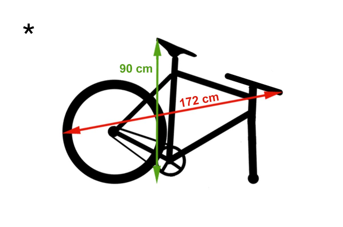 Buds-Sports MTBag Travel Fully Padded Mountain Bike Transport Cover without Disassembling the Rear Wheel