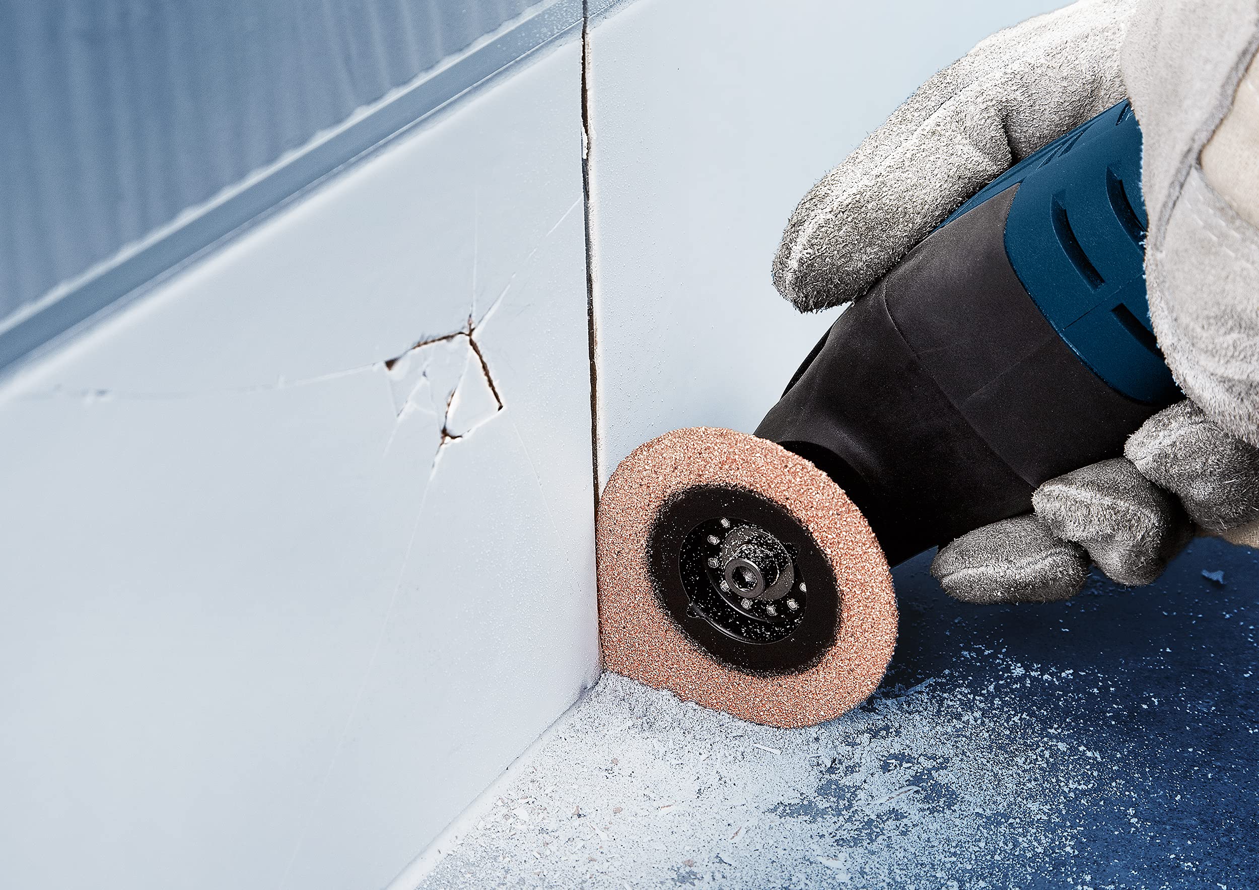Bosch Professional 1x Expert 3 max AVZ 70 RT4 Multitool Grouting Plates (for Mortar, Ø 70 mm, Accessory Multitool)