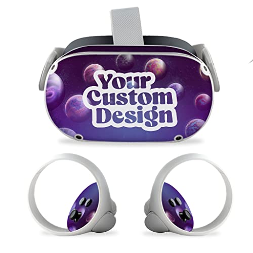 Dyeport Custom Oculus Quest 2 Skin | Made in USA | Compatible Vinyl Sticker Skin for Oculus Quest 2| Waterproof Protective Decal Cover Wrap-Fits Perfect with No Bubbles or Wrinkles