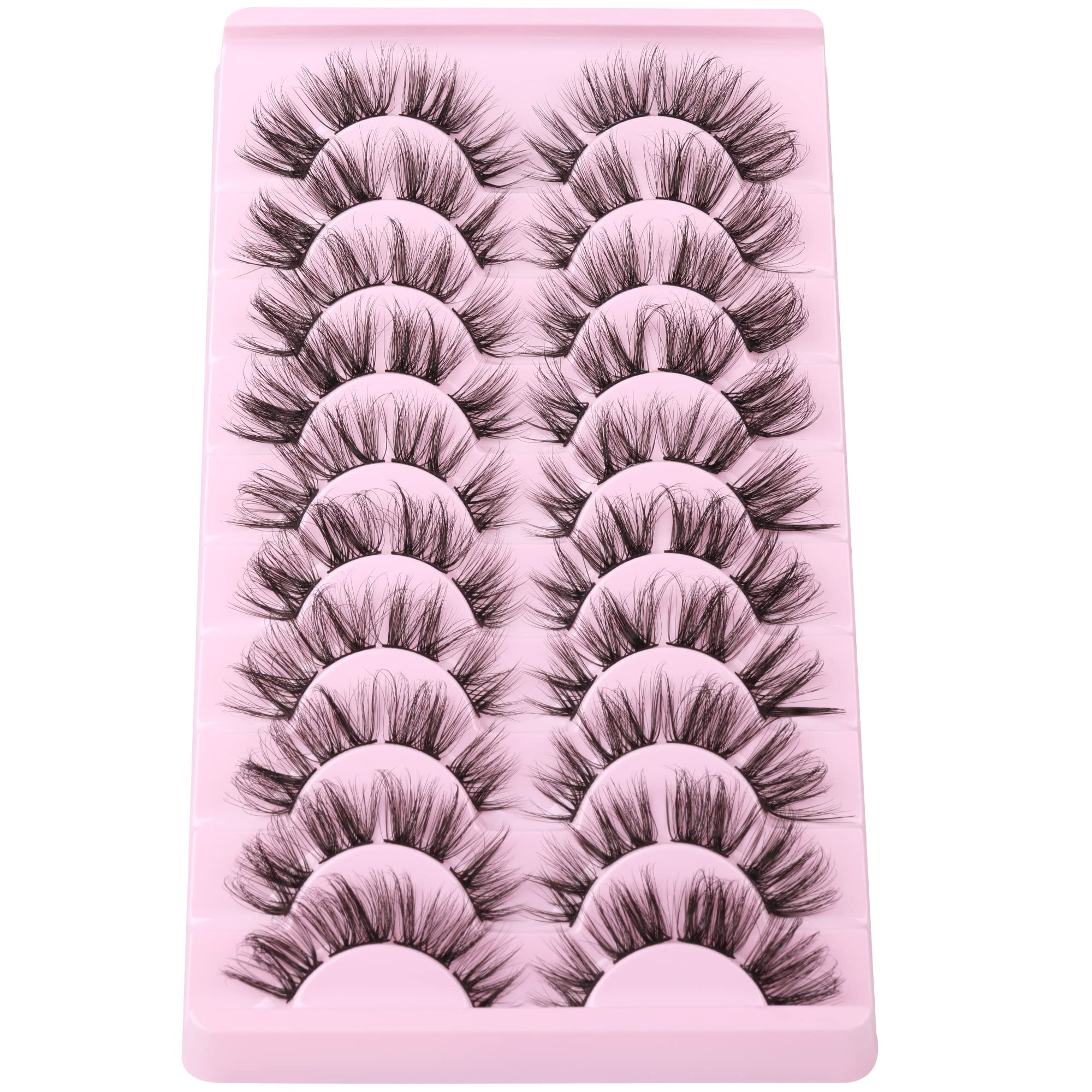 Cluster Lashes D Curl Russian Strip Lash Clusters Wispy False Eyelashes Natural Look Fluffy zanlufly Individual Lashes DIY 14MM 16MM Eyelashes Extension 6d Volume Soft Lashes Pack