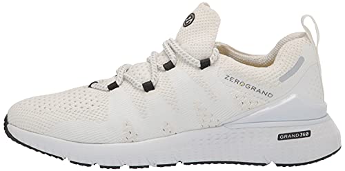 Cole Haan Women's Zerogrand OVERTAKE LITE Runner Running Shoe, White Webbing/White Midsole/Black Outsole, 8