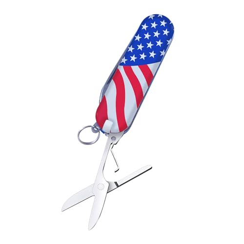 Swiss Eagle Premium Quality Classic Multi-Tool Army Knife - Compact - Tools In Your Pocket - US flag