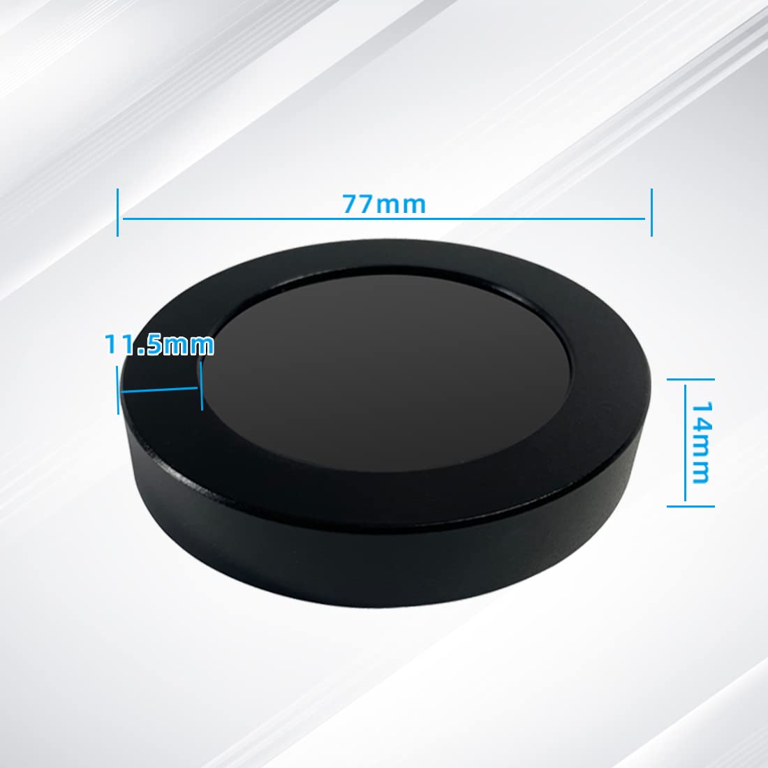 DWIU Round Dynamic Display Monitor, 2.1-Inch PC Temperature Monitor Dynamic Temperature Control Secondary Screen for 120/240/360 Integrated Water-Cooled Radiators