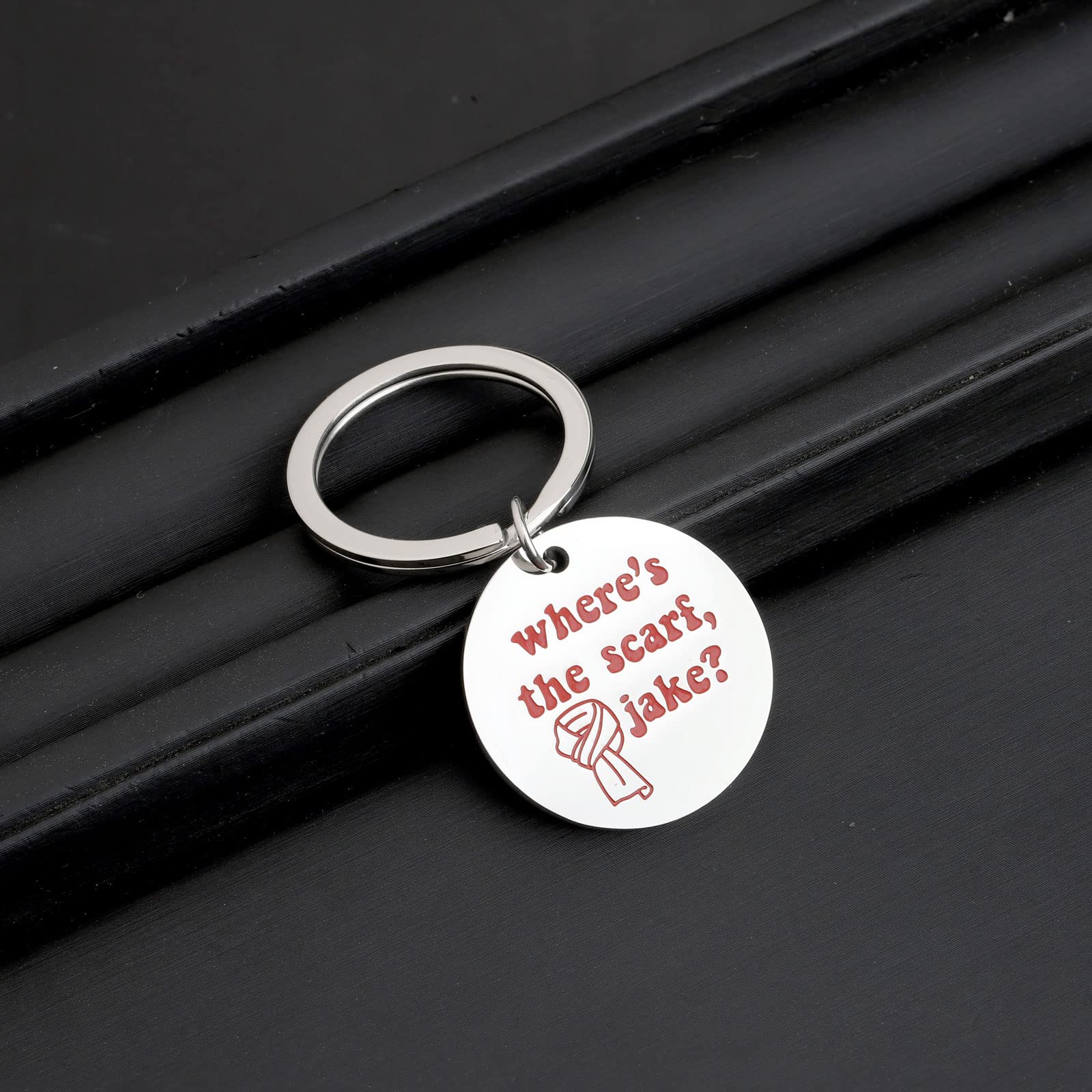 BLEOUK Music Gift Singer Fans Keychain Singer Song Lyrics Gift Music Lover Gift (wheres the scarf)