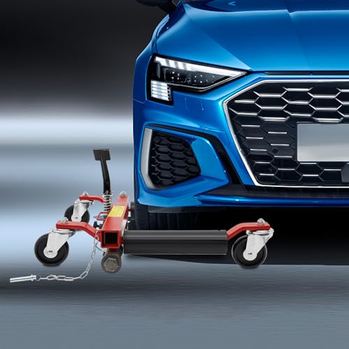 CaLaOCO Wheel Dolly, Wheel Dolly Car Skate, Heavy Duty Vehicle Positioning Hydraulic Car Wheel Dolly, Wheel Dolly for Vehicle Positioning