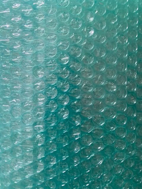 Bubblefast! 2 Rolls of 150' x 12" Small (3/16") Green Bubble Cushioning Wrap made from Recycled Materials 300 sq ft Total