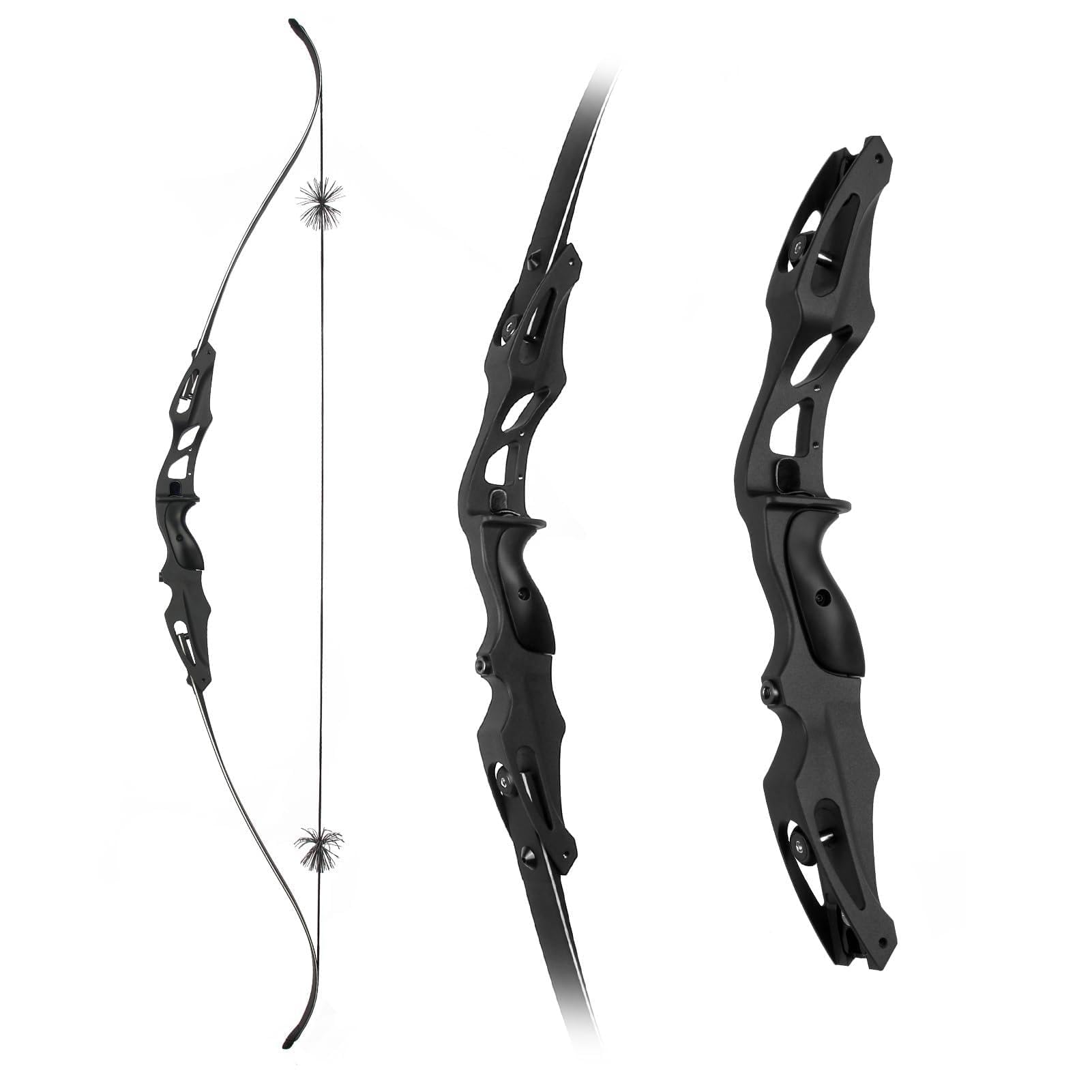 BOSEN BOWS Foam core ILF Limbs Recurve Bow Takedown RightHand Riser Tatget & Hunting Bow 20-55LBS (30)