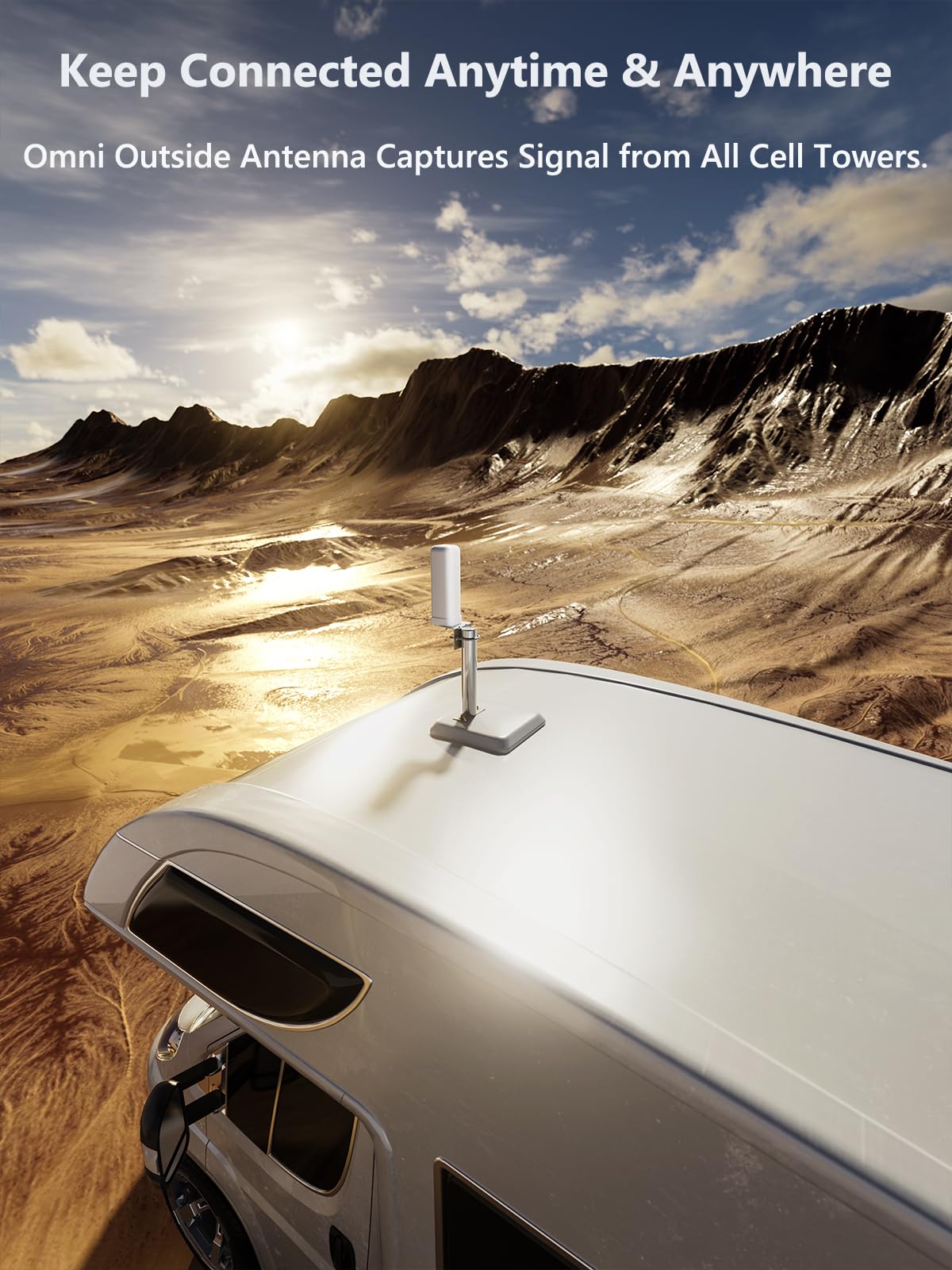 Cell Phone Signal Booster for RV | Boosts 5G 4G LTE for All U.S. Carriers - Verizon, AT&T, T-Mobile & More on Band 2, 4, 5, 12, 13 and 17 | Easy to Setup | FCC Approved