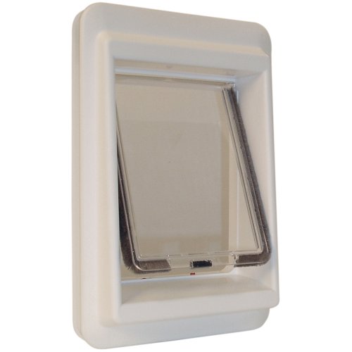 Perfect Pet Electromagnetic "E" Cat Door 4 Way Locking 7-Inch by 9-Inch Opening, Medium