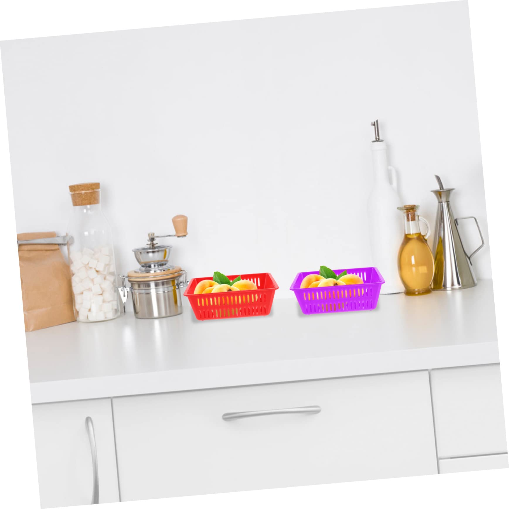 Holibanna 10pcs Game Machine Coin Basket Storage Baskets Plastic Stackable Pantry Bins Plastic Food Container Plastic Containers Coin Machine Baskets Hamper Purple Desk Groceries