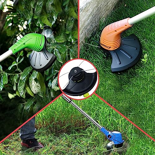 NeJesZoe 10 Pieces String Trimmer Head,Electric Weed Eater Wire Replacement Head,Steel Wire Trimmer Spool Line,Weed Trimmer Cutter Head for Cordless Grass Trimmers with Bore 0.2inch/5.5mm