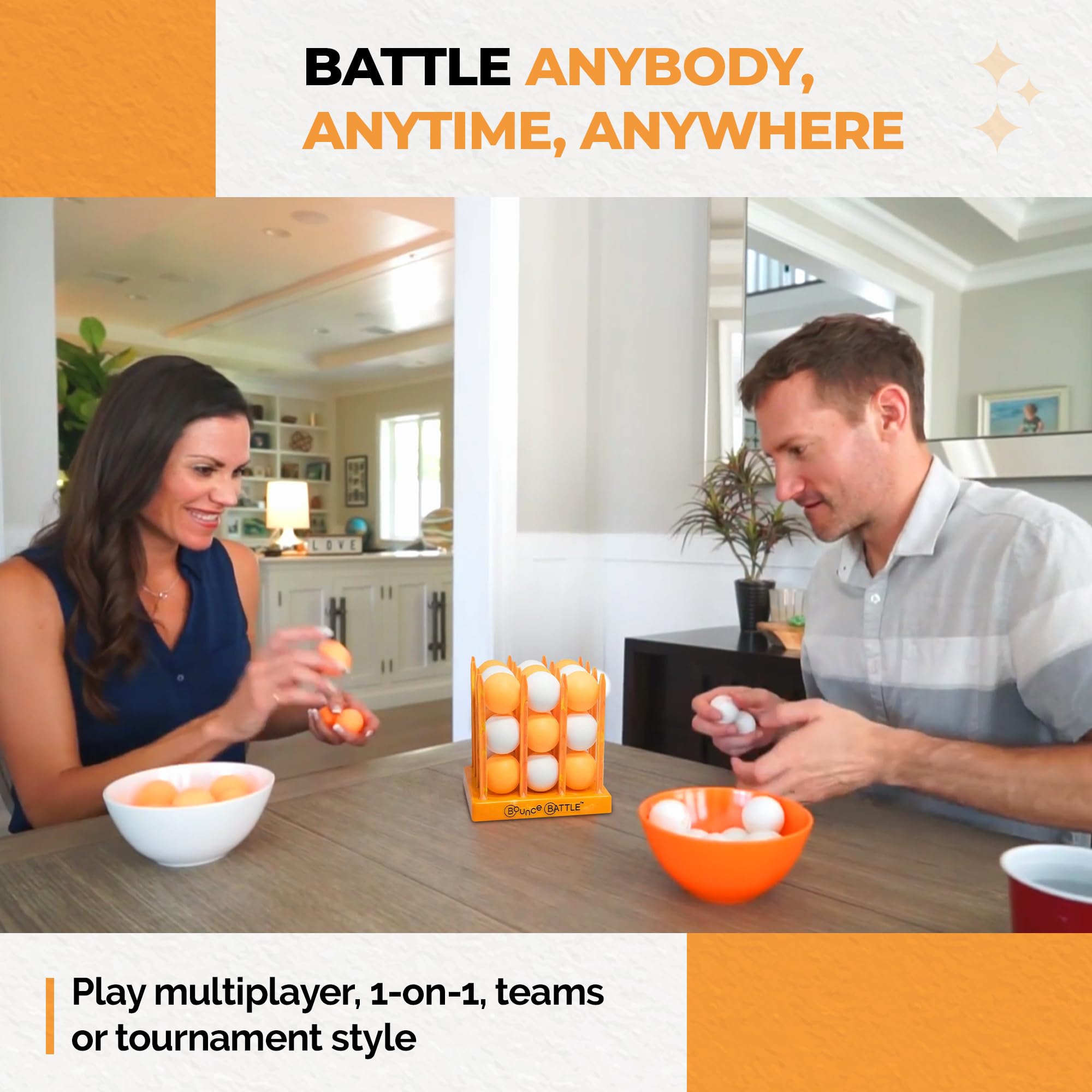 Bounce Battle Game Set - an Addictive Game of Strategy, Skill & Chance