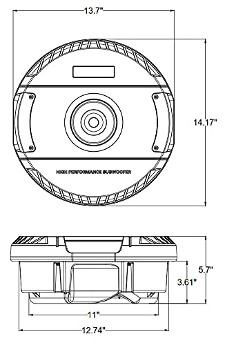 Rockville RockGhost Active Powered 8" Hidden Car Subwoofer Sub For 15"/16"/17" Full Size Spare Tire