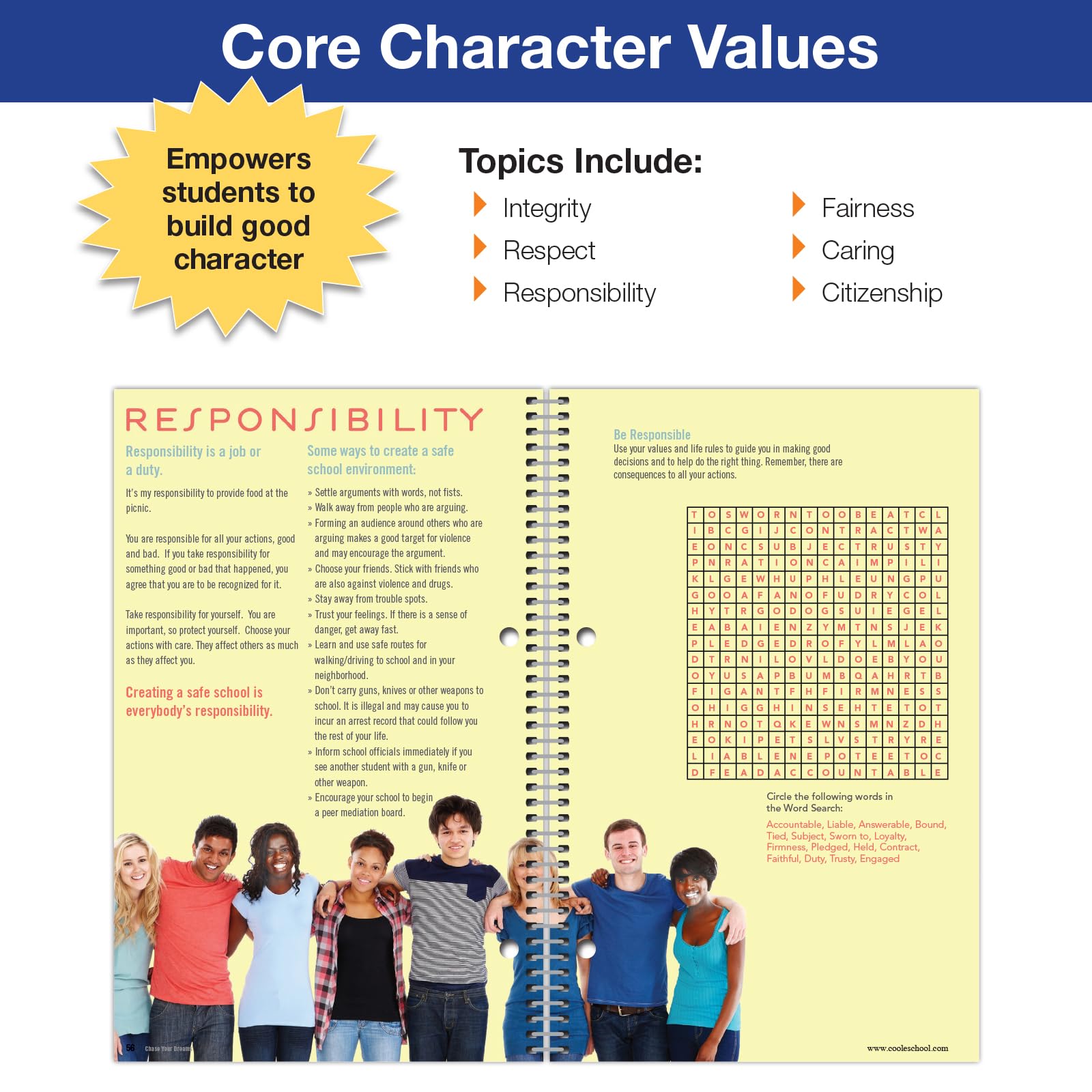 Coole School 2023-2024 Middle/High School Student Planner - 5.5" x 8.5" - Gear Up for The Future - Durable Poly Plastic Cover