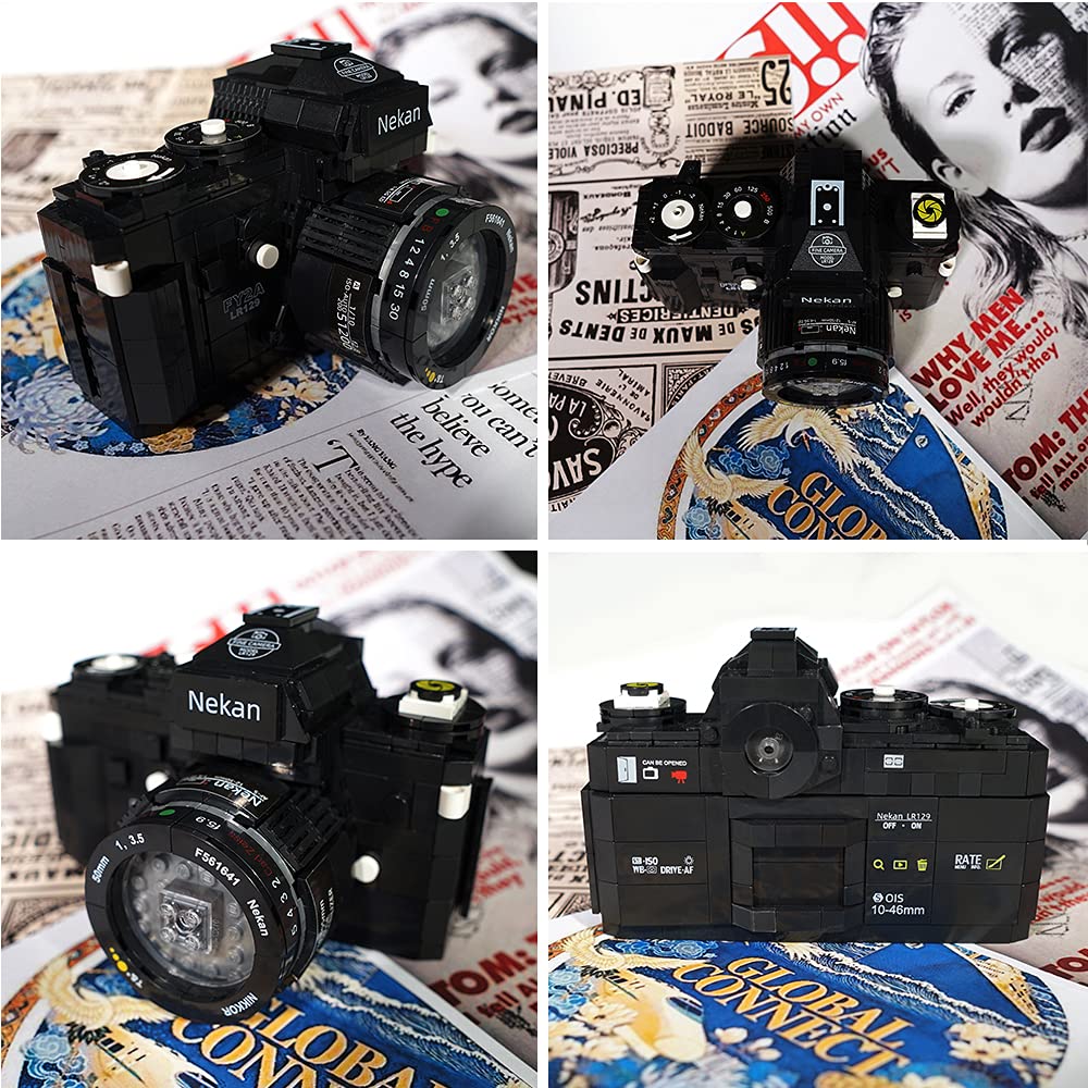 Uvini Building Blocks Camera, Adult Building Set, Construction Brick Set Best Gift for Adult, Teens, Collectible Model Digital Camera to Build 627pcs