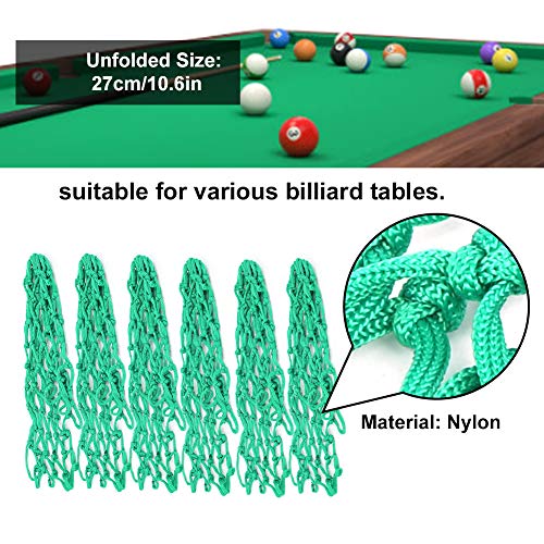ENZZ Pool Table Pockets, Durable Sturdy Stylish Billiards Net Bags for Billiard Clubs or Other Leisure and Entertainment Places for Billiard Tables