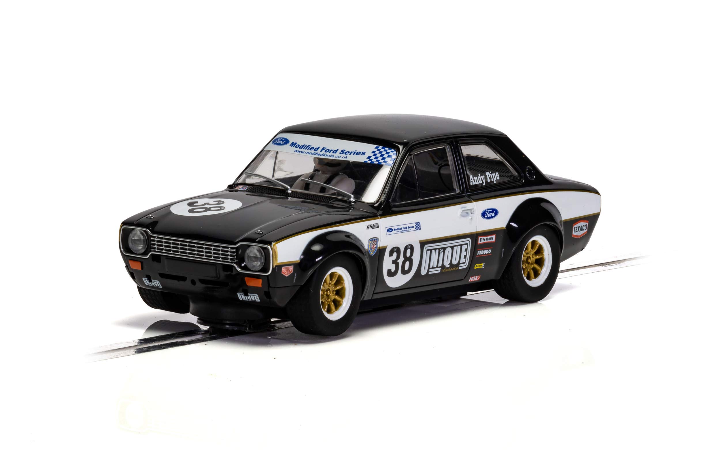 Scalextric C4237 Ford Escort MK1 - Andy Pipe Racing, Black
