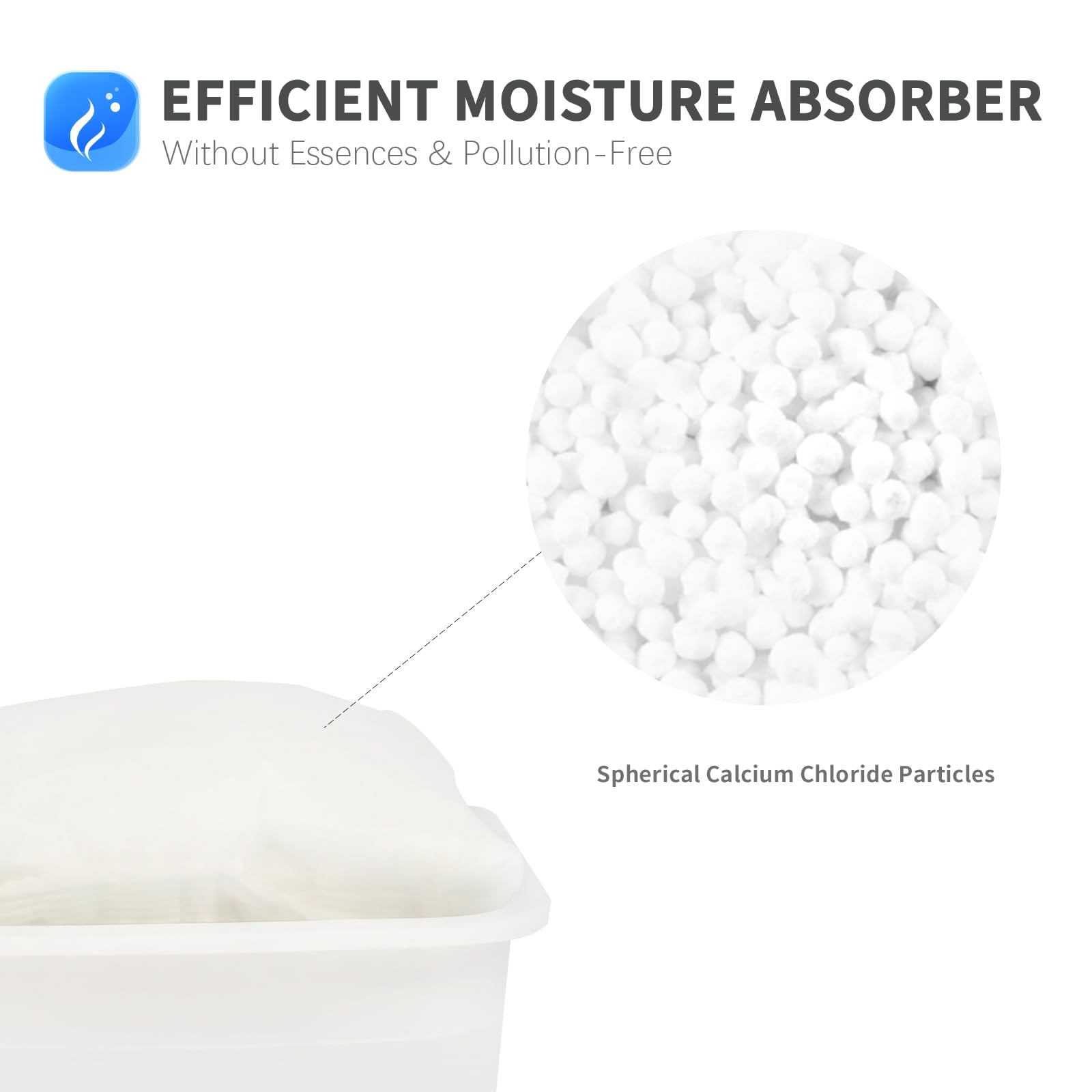 Vacplus Moisture Absorber Box Refill bags 4 Packs, Individually Wrapped Dehumidifiers for Closets & Efficient Refill Humidity Absorbers for Rooms with Easy Operation