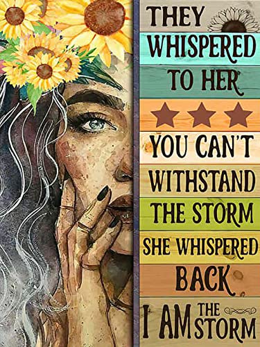 Inspirational Cross Stitch Kits for Adults - Stamped Crossstitching Kits Preprinted 11 Count Cross-Stitch Kit for Beginner, 11CT Prestamped Easy Pattern Needlepoint Kits Crafts Decor 11.8x15.7inch
